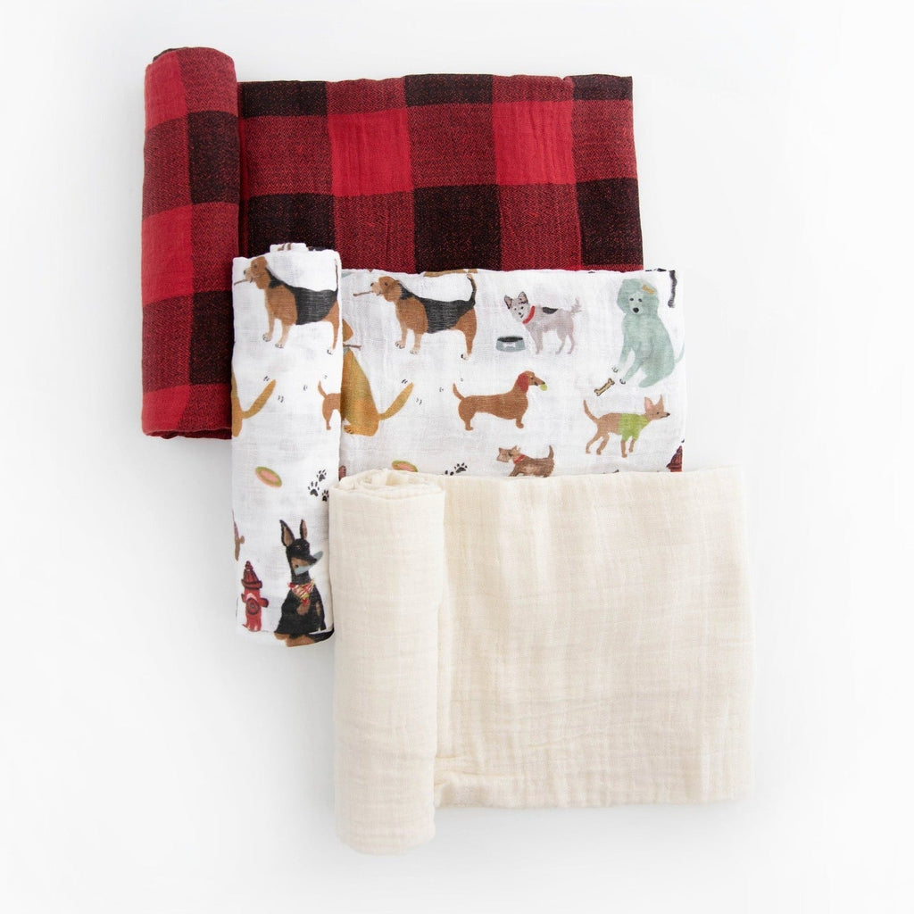 Little Unicorn Cotton Muslin Swaddle Blanket 3-Pack | Woof – Baby Biz