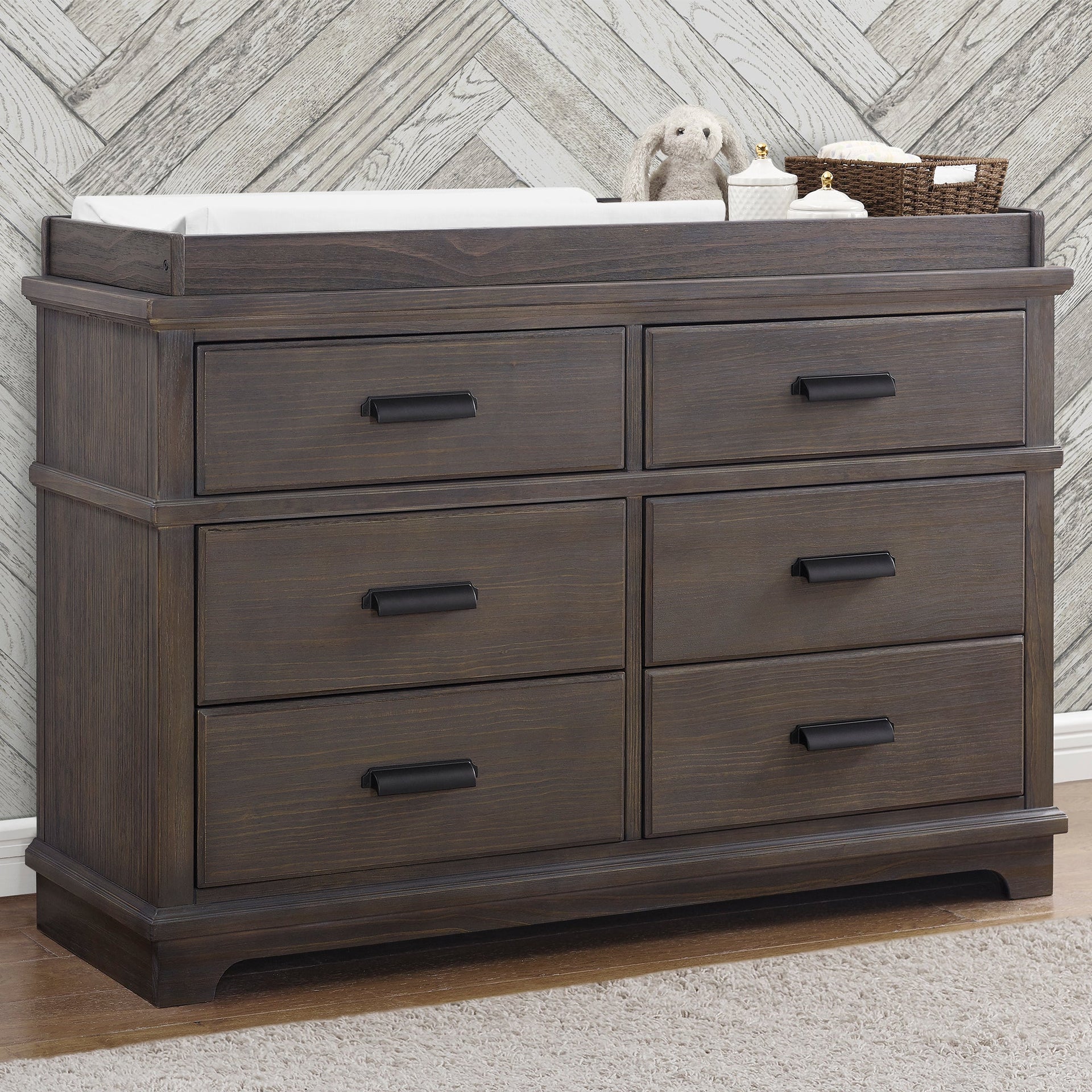 Asher 6 Drawer Dresser With Changing Top